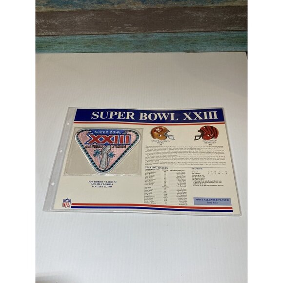 NFL | Accents | Super Bowl 23 Sf 49ers Bengals Willabee Ward Official ...